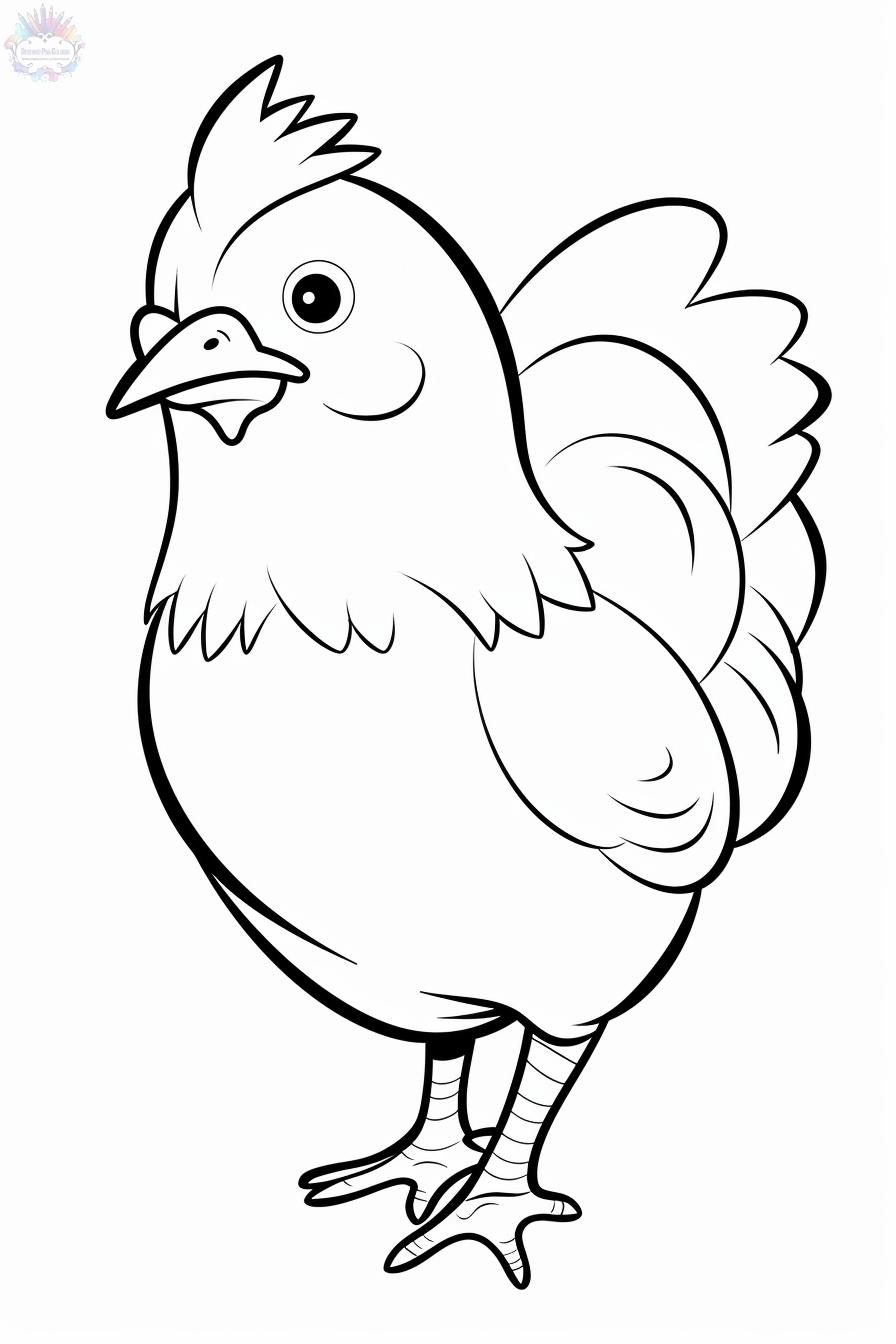 Hen Coloring Pages