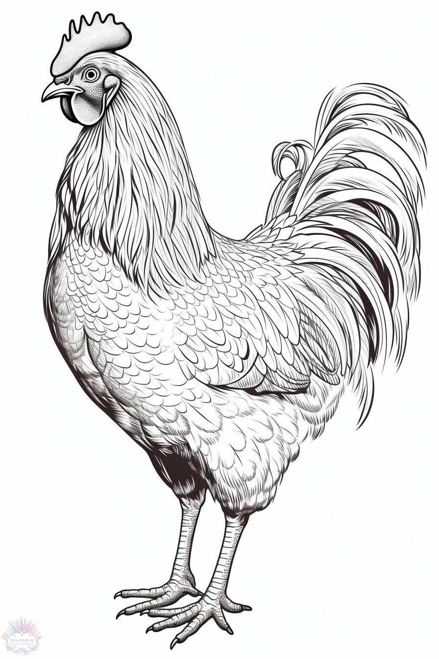 Hen Coloring Pages