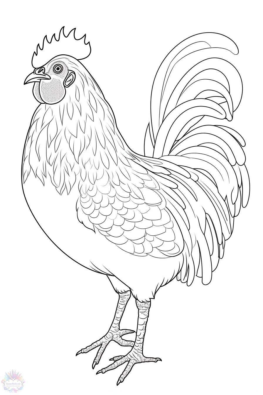 Hen Coloring Pages