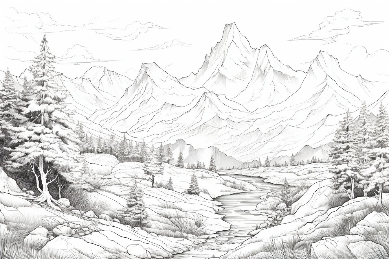 Landscape Coloring Pages