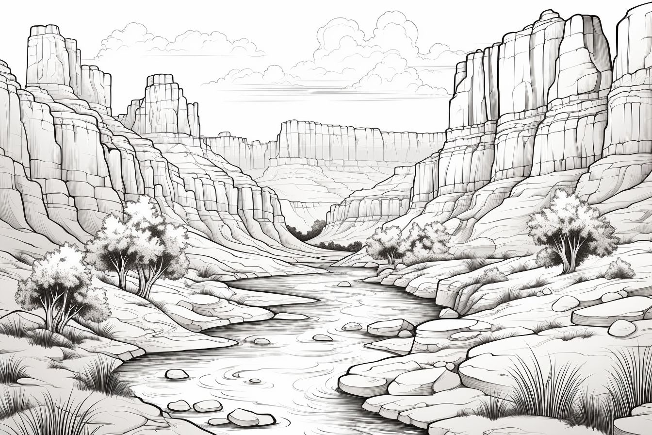 Landscape Coloring Pages