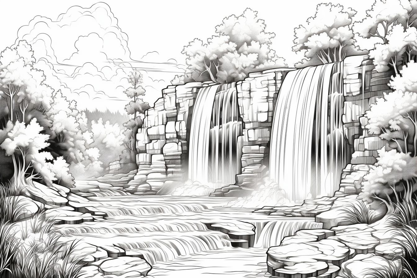 Landscape Coloring Pages