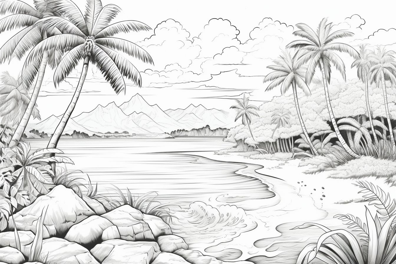Landscape Coloring Pages