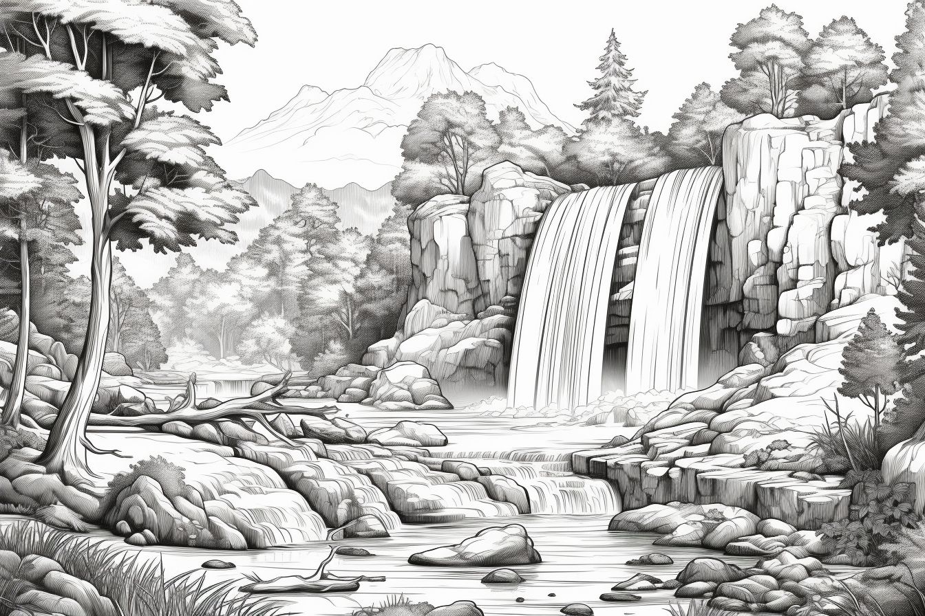 Landscape Coloring Pages