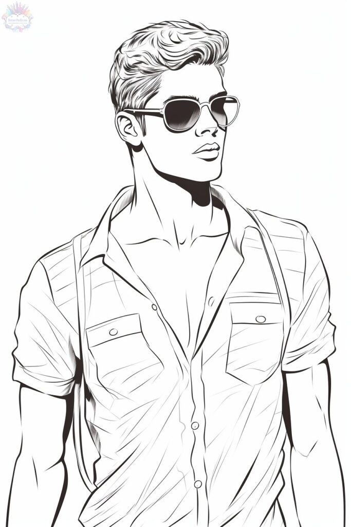 Man Coloring Pages