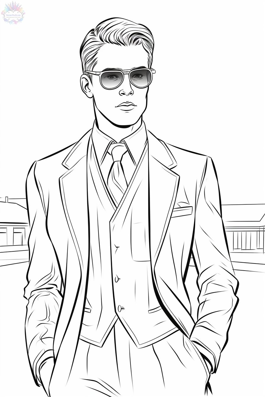 Man Coloring Pages