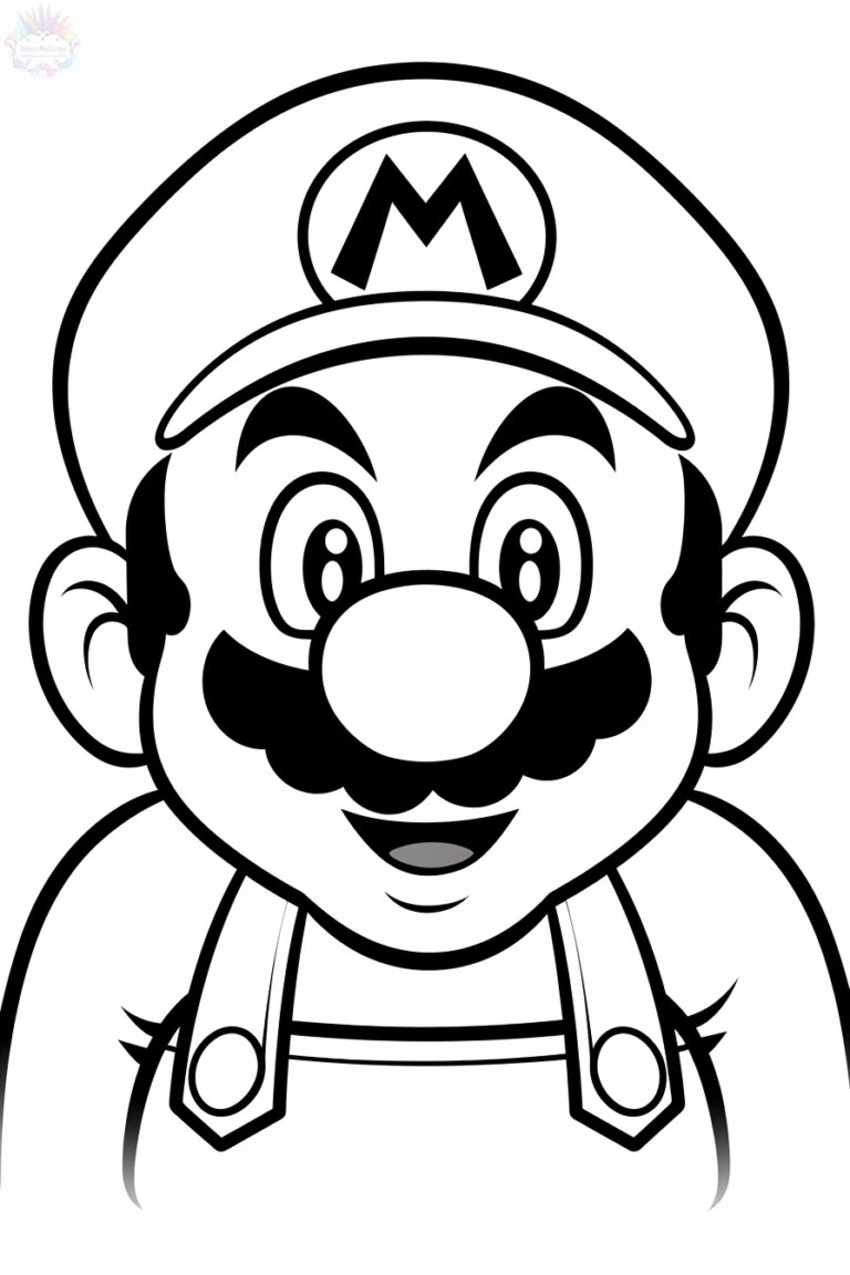 Mario Bros Para Colorir - 80 Desenhos do Luigi, Peaches e Bowser