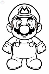 Mario Bros Para Colorir - 80 Desenhos do Luigi, Peaches e Bowser