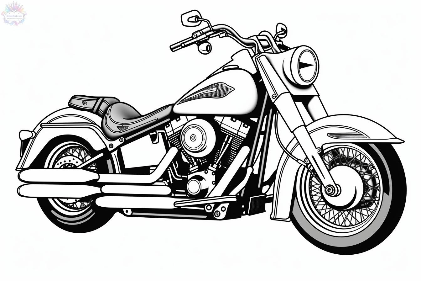 Motorcycle Coloring Pages