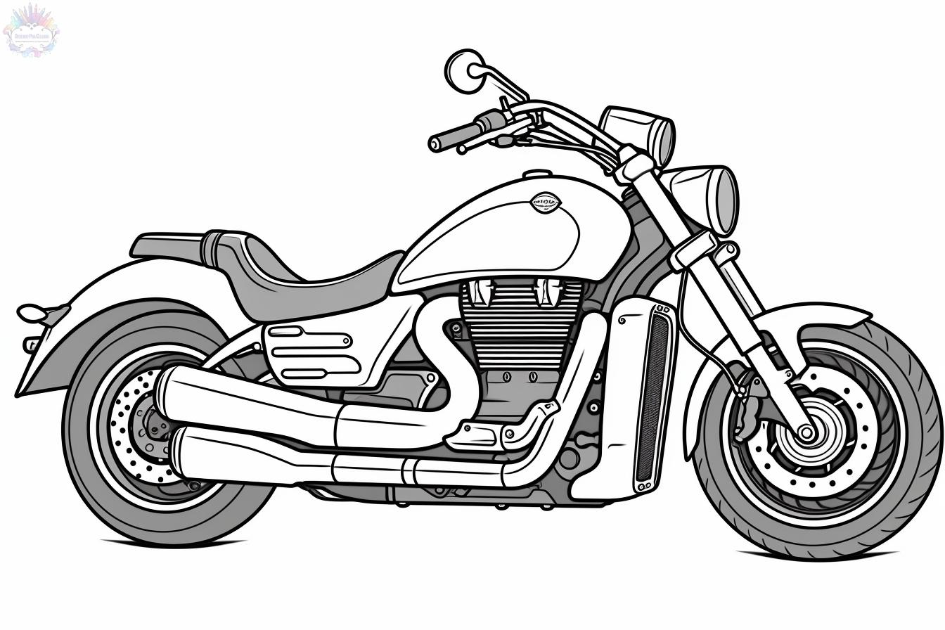 Motorcycle Coloring Pages