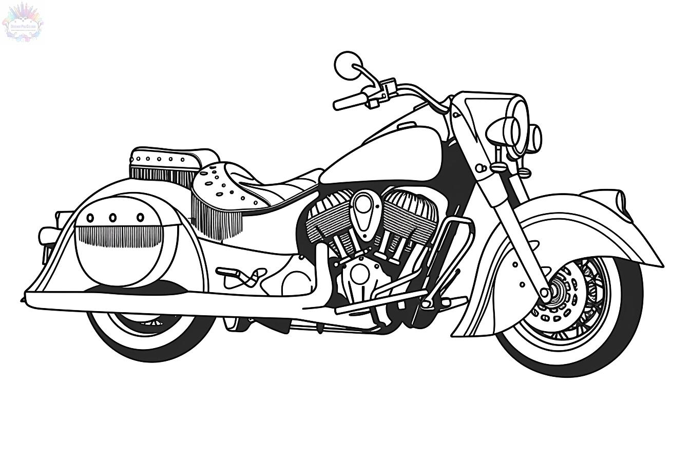 Motorcycle Coloring Pages