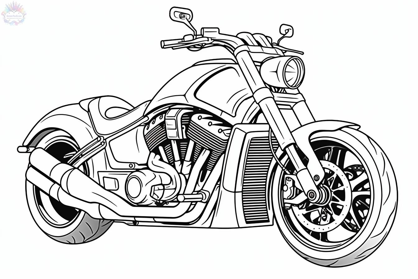 Motorcycle Coloring Pages