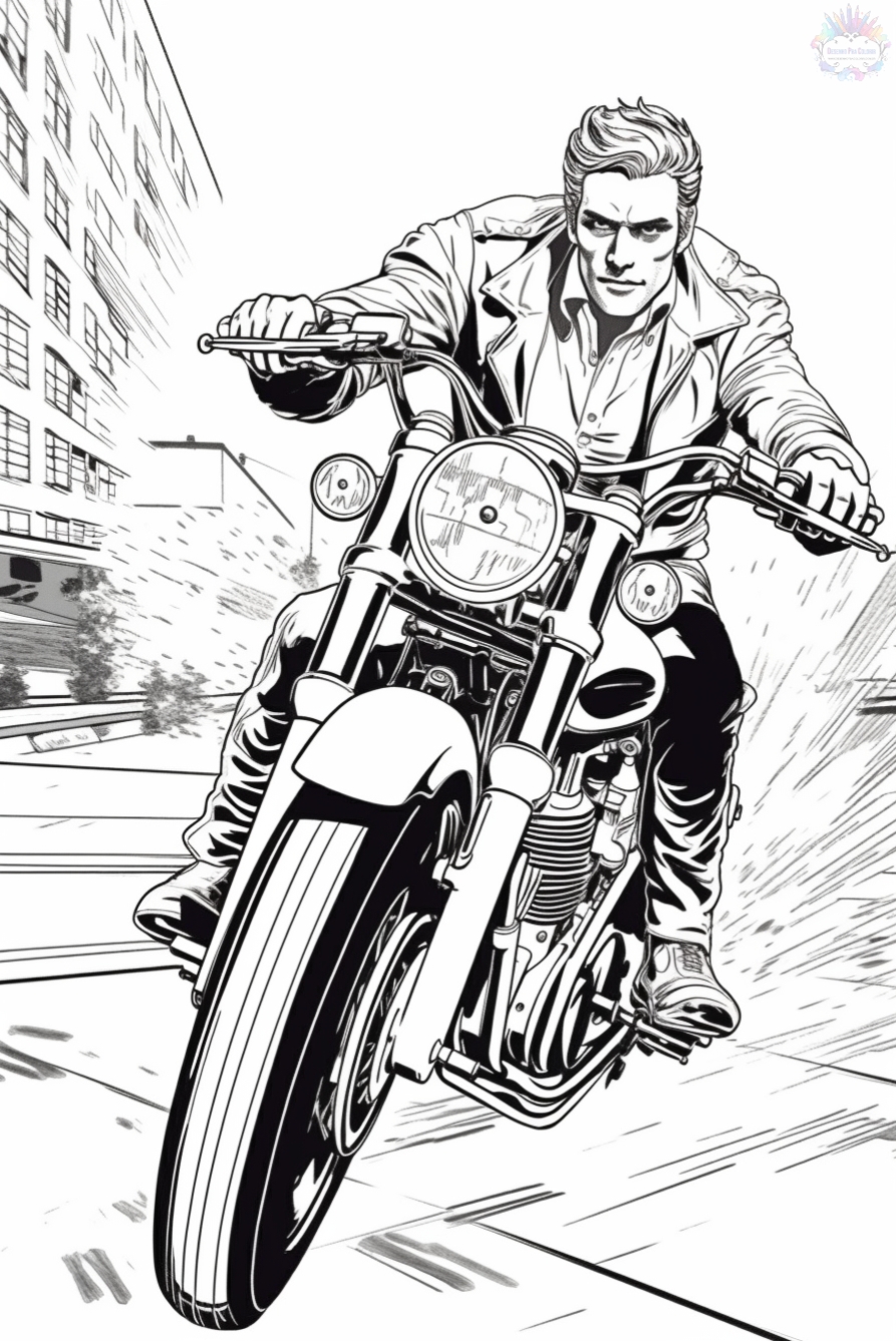 Motorcycle Coloring Pages