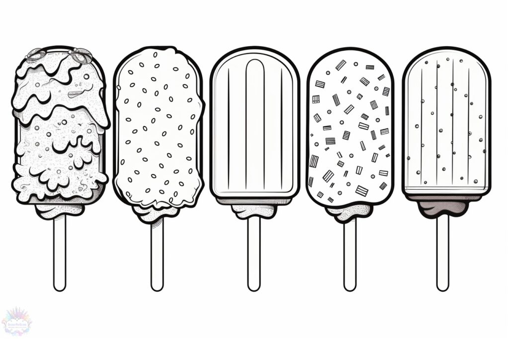 Popsicle Coloring Pages