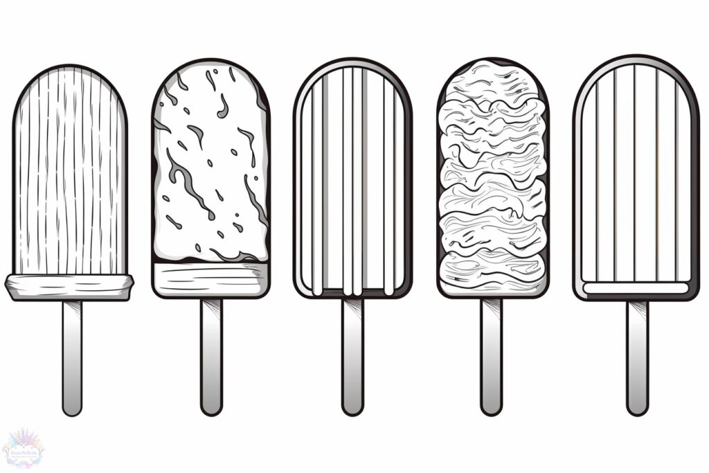 Popsicle Coloring Pages