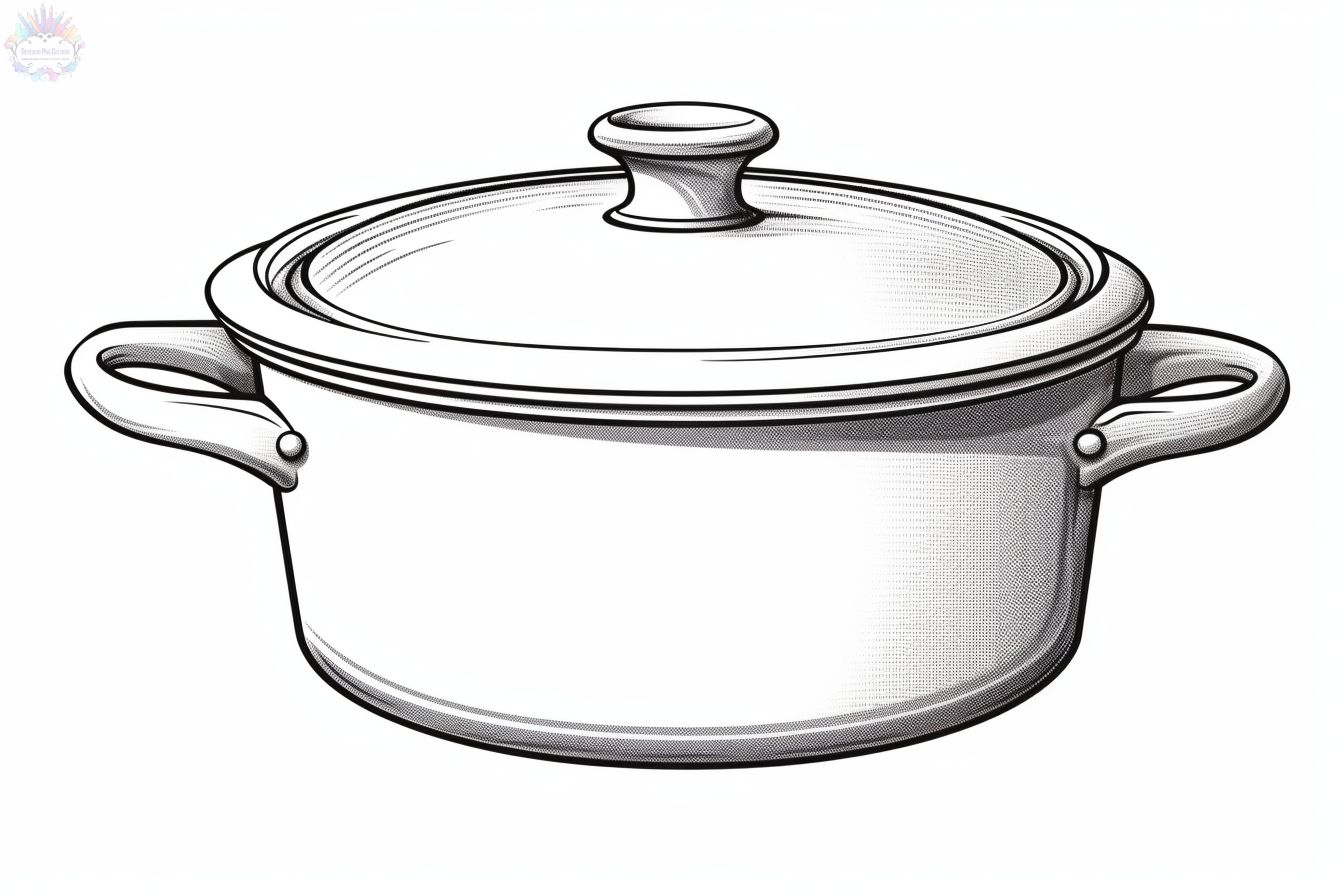 Pot Coloring Pages