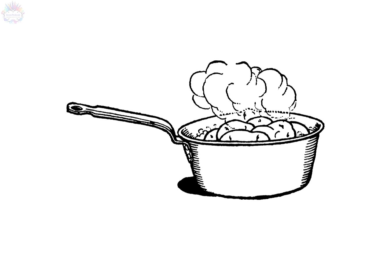 Pot Coloring Pages