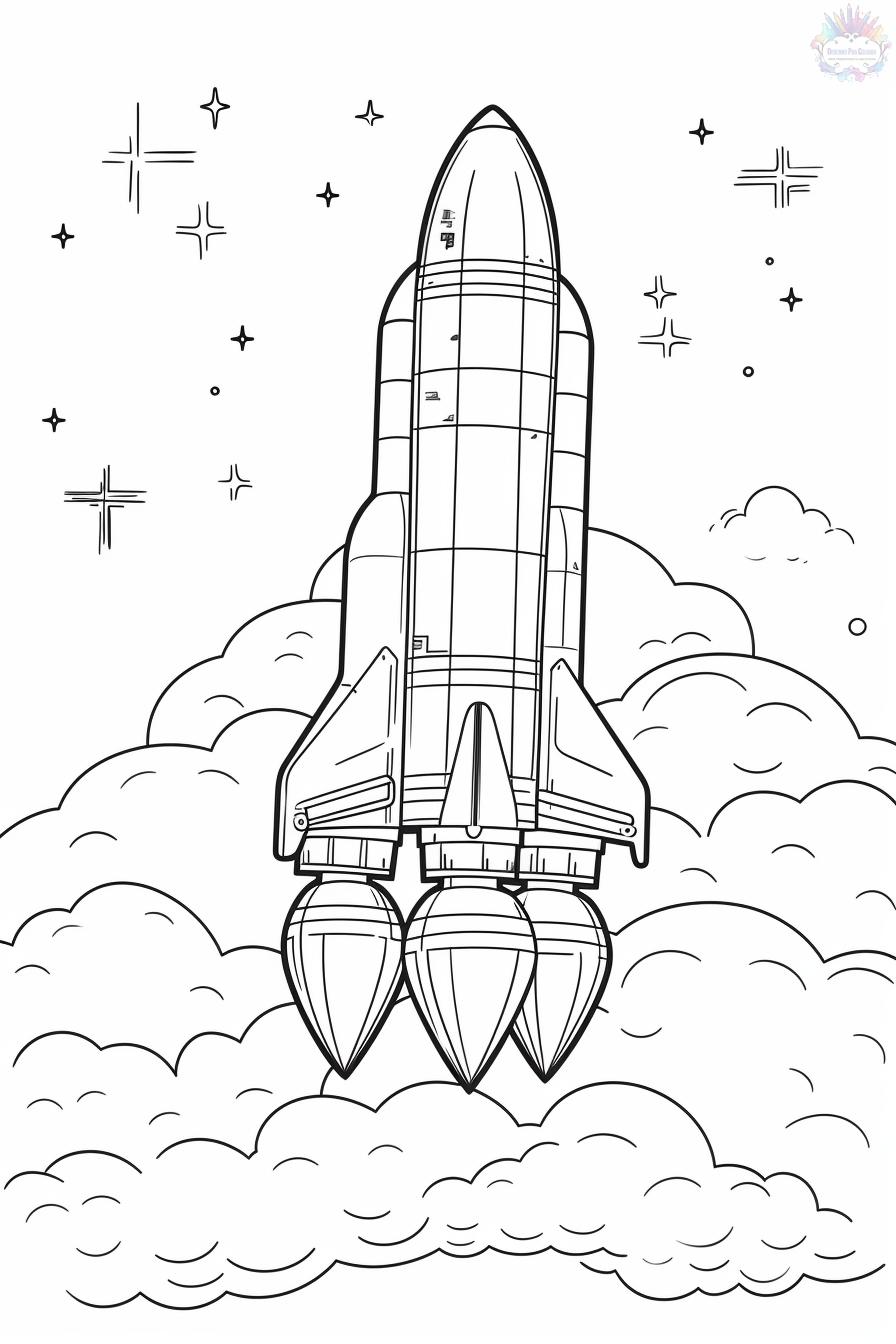 Rocket Coloring Pages