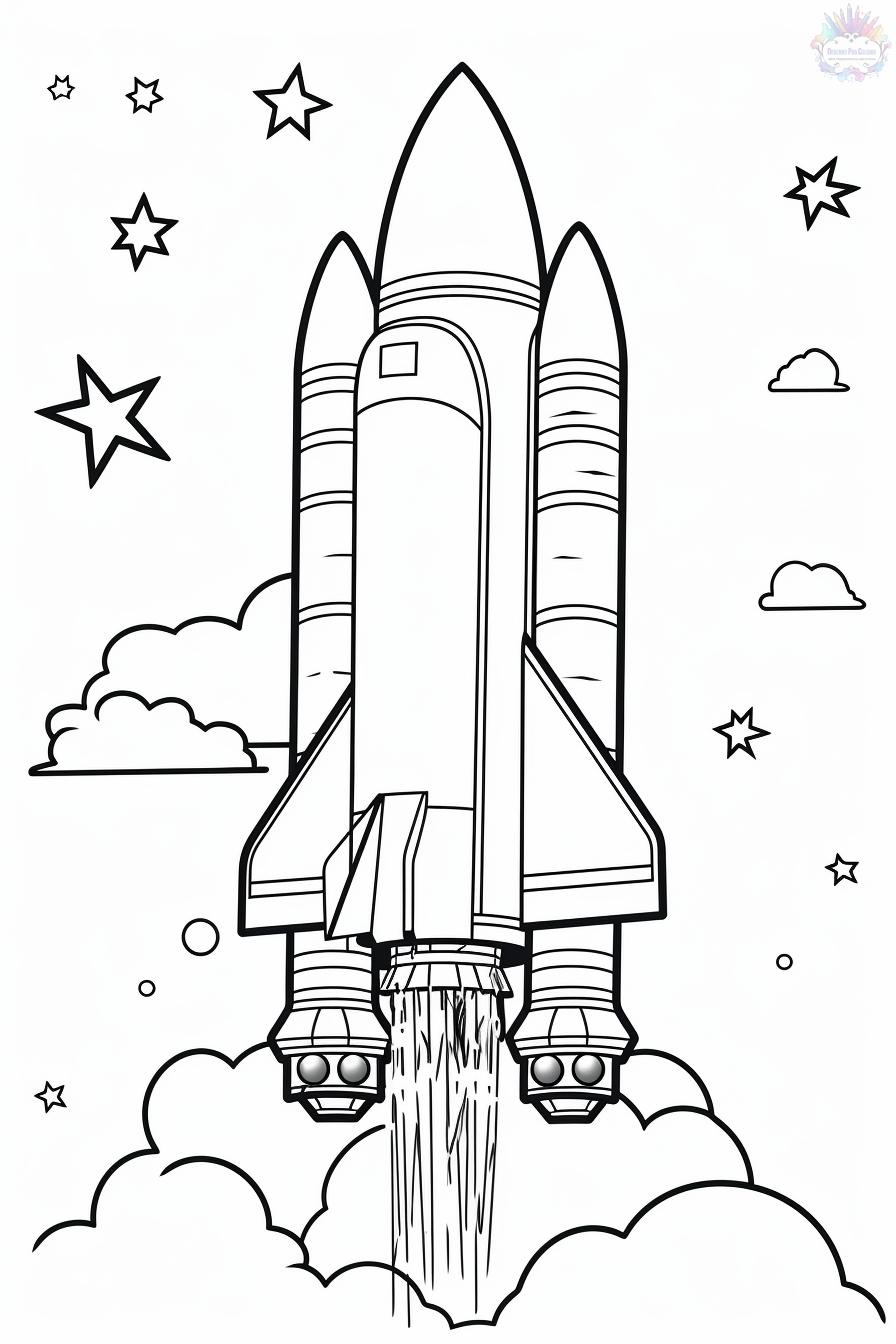 Rocket Coloring Pages