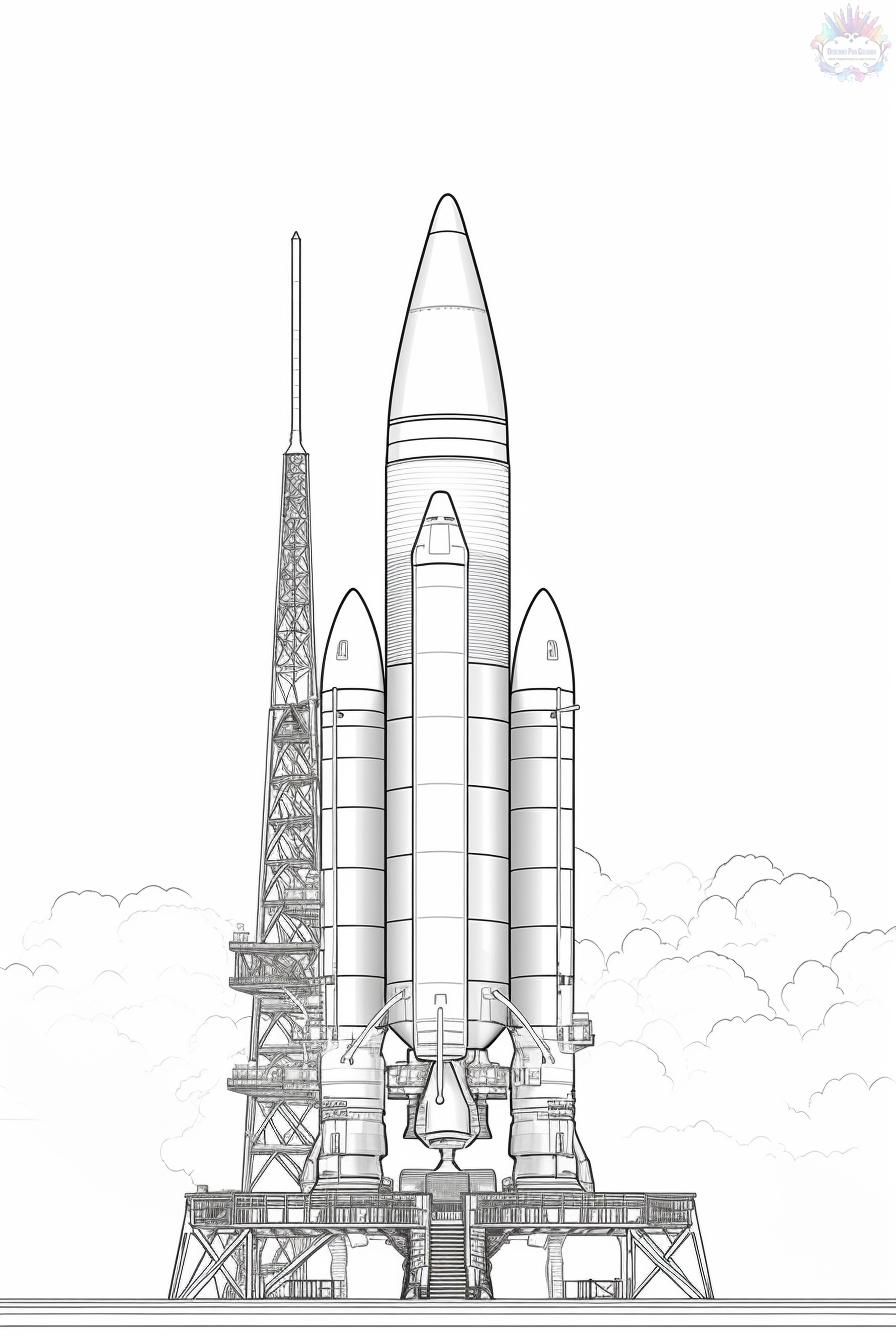 Rocket Coloring Pages