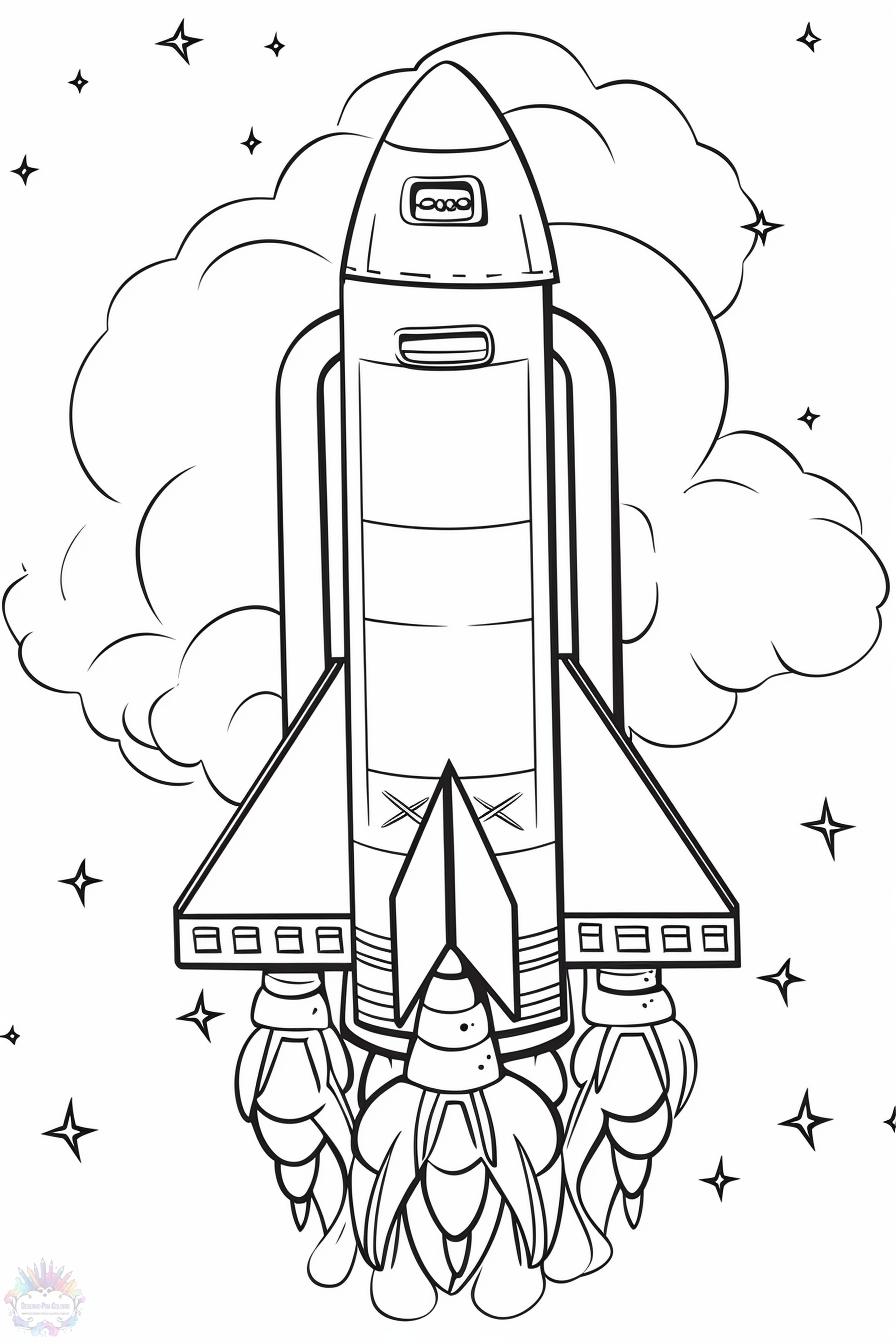 Rocket Coloring Pages
