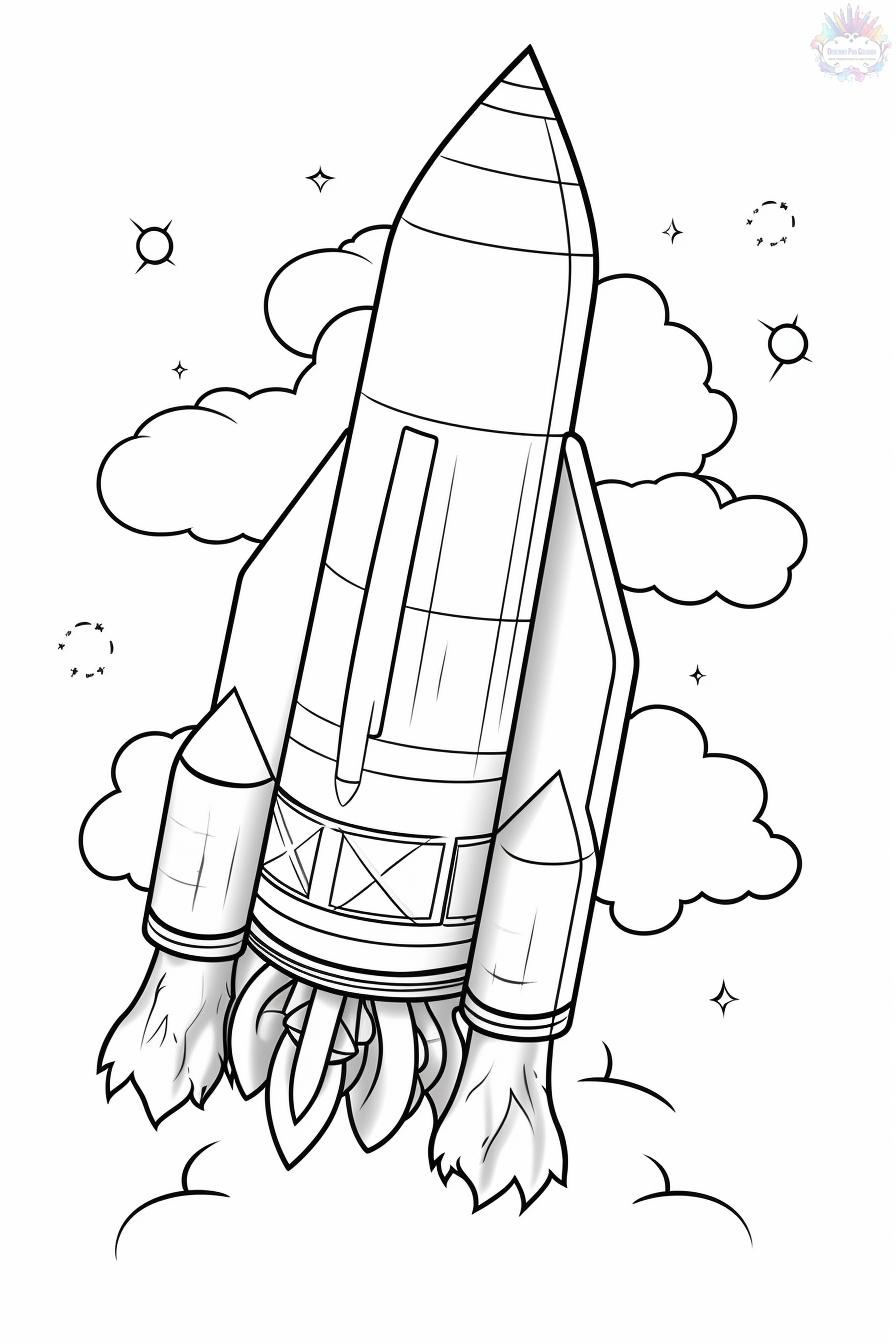 Rocket Coloring Pages