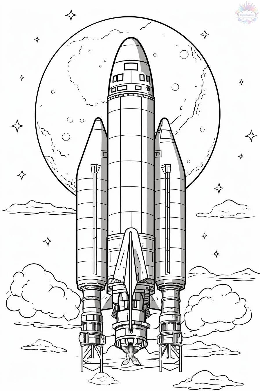 Rocket Coloring Pages