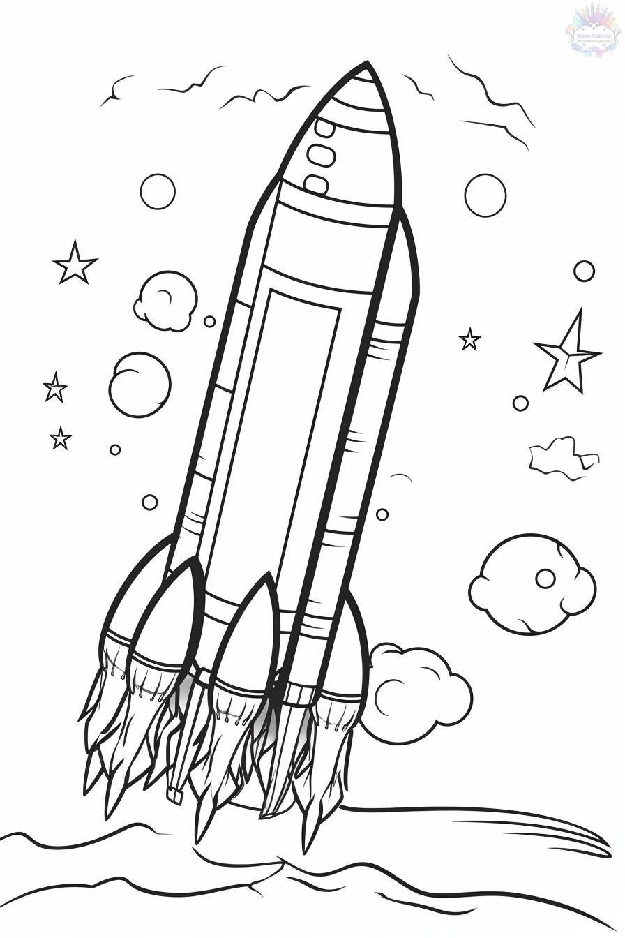 Rocket Coloring Pages