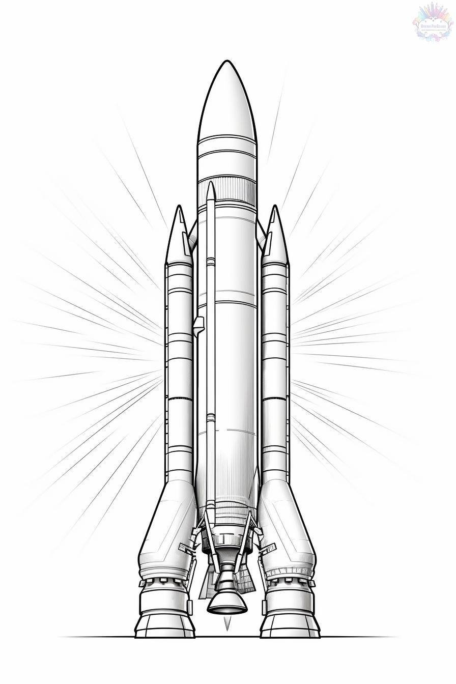 Rocket Coloring Pages