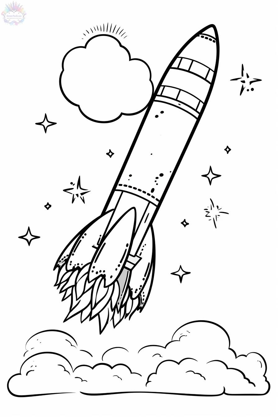 Rocket Coloring Pages