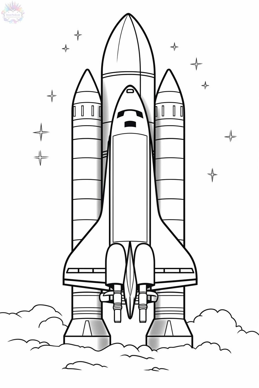 Rocket Coloring Pages