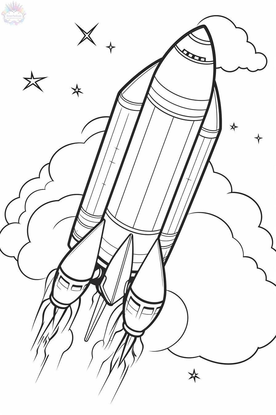 Rocket Coloring Pages
