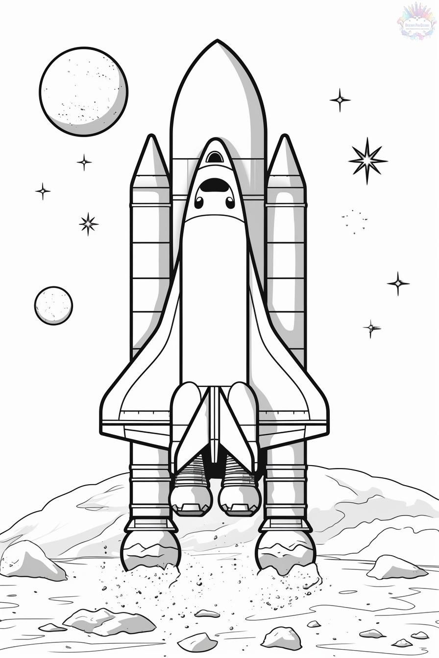 Rocket Coloring Pages