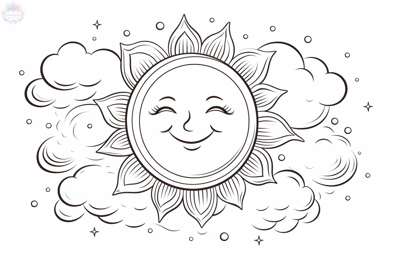 Sun Coloring Pages
