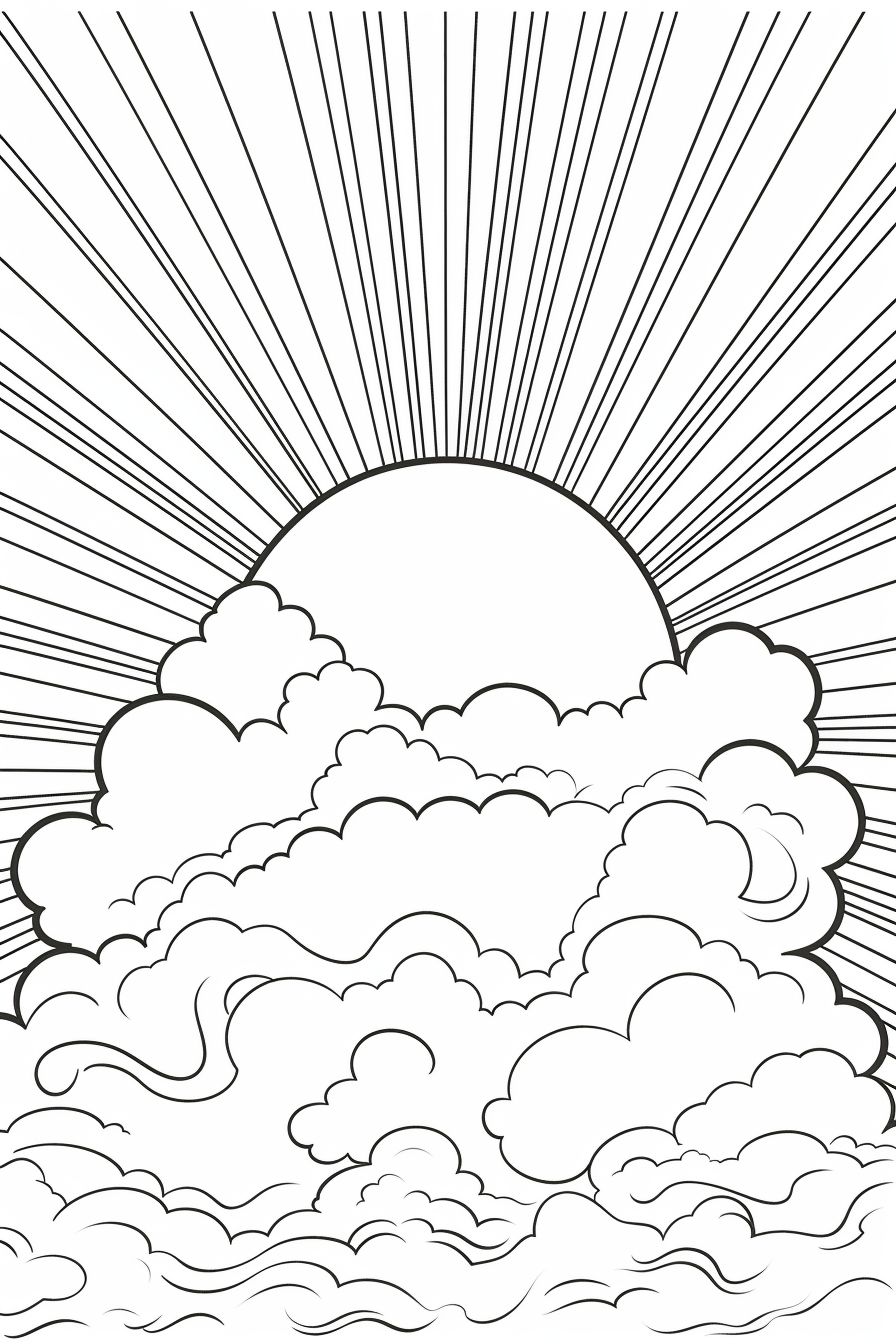 Sun Coloring Pages