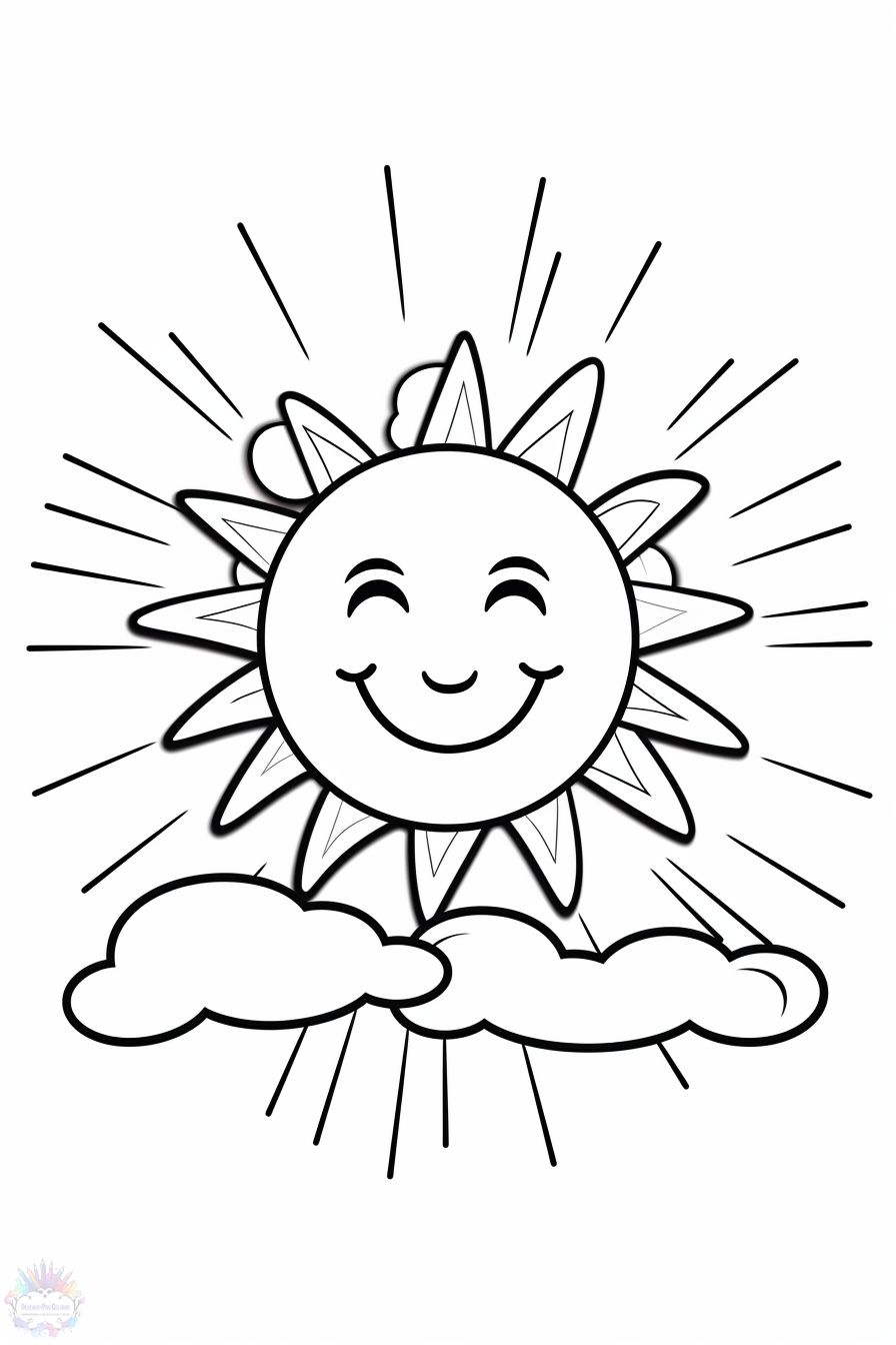 Sun Coloring Pages