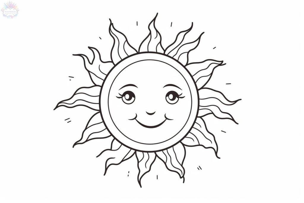 Sun Coloring Pages