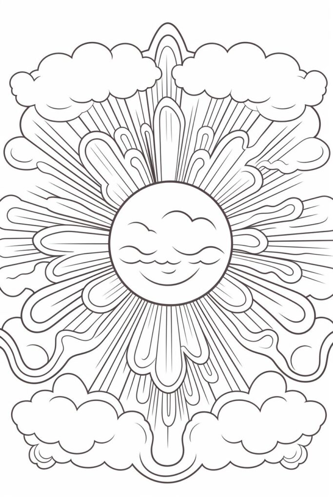 Sun Coloring Pages