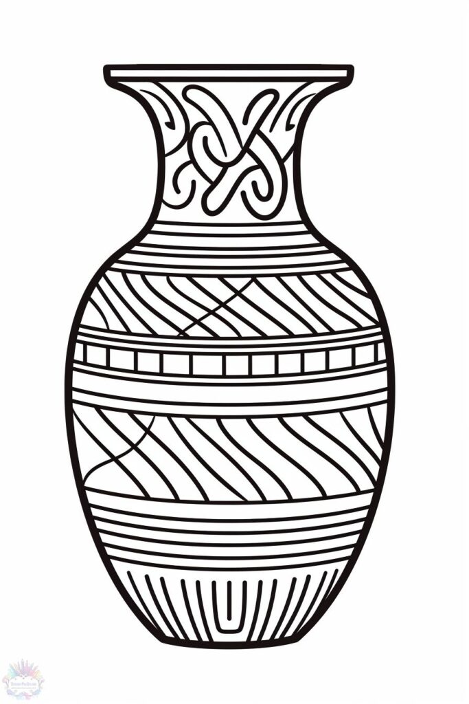 Vase Coloring Pages