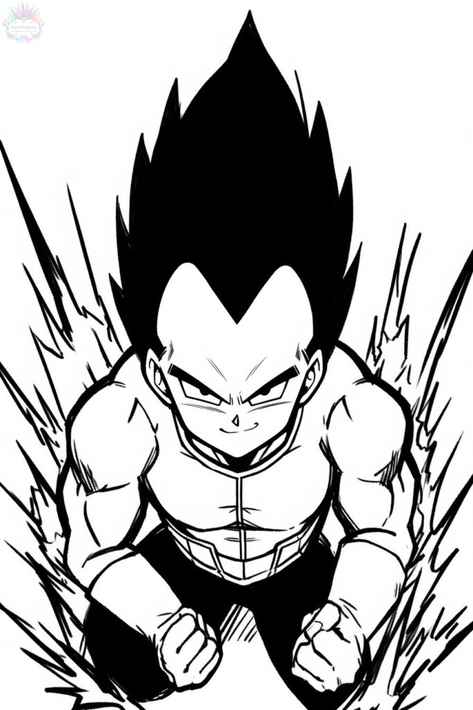 Vegeta Coloring Pages