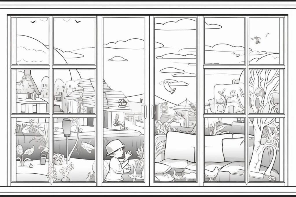 Windows Coloring Pages