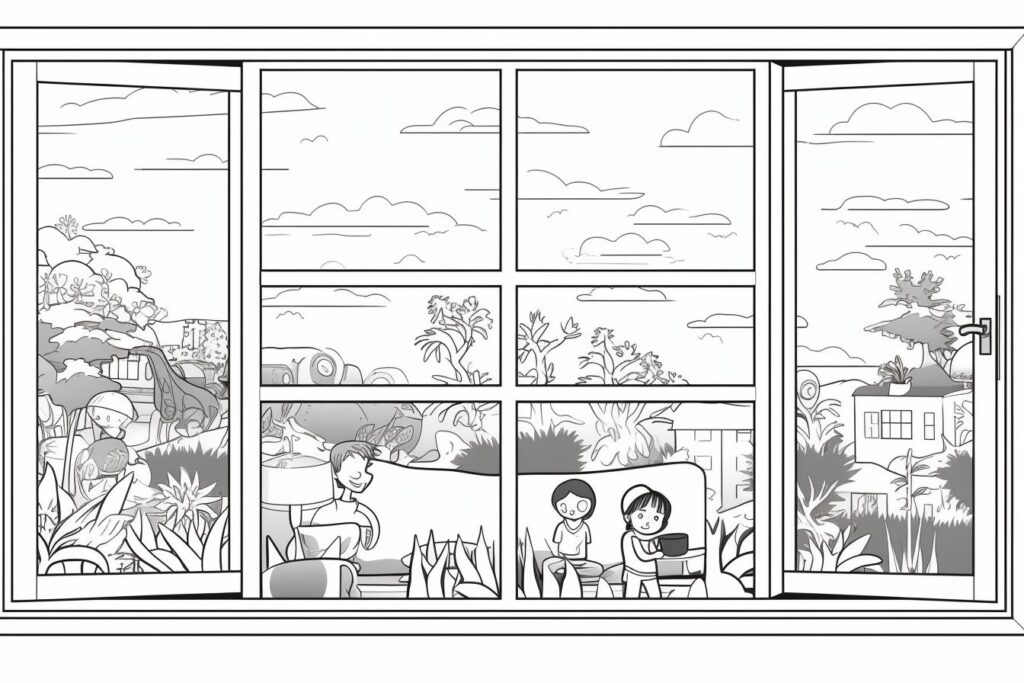Windows Coloring Pages