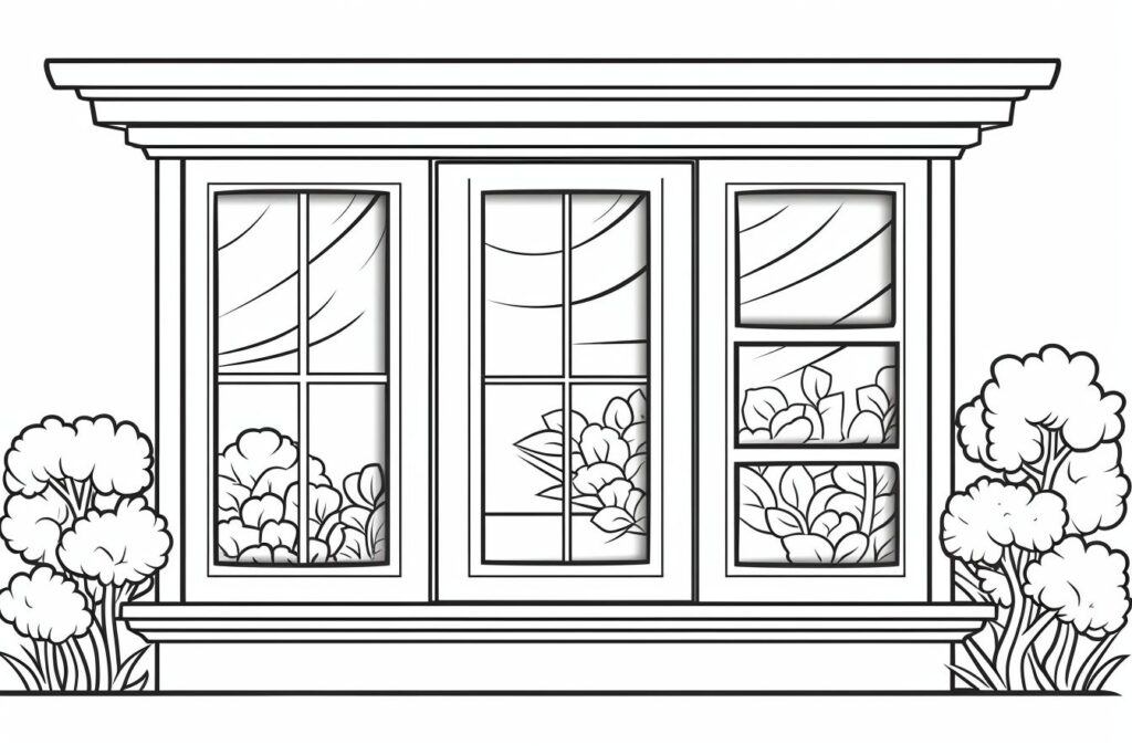 Windows Coloring Pages