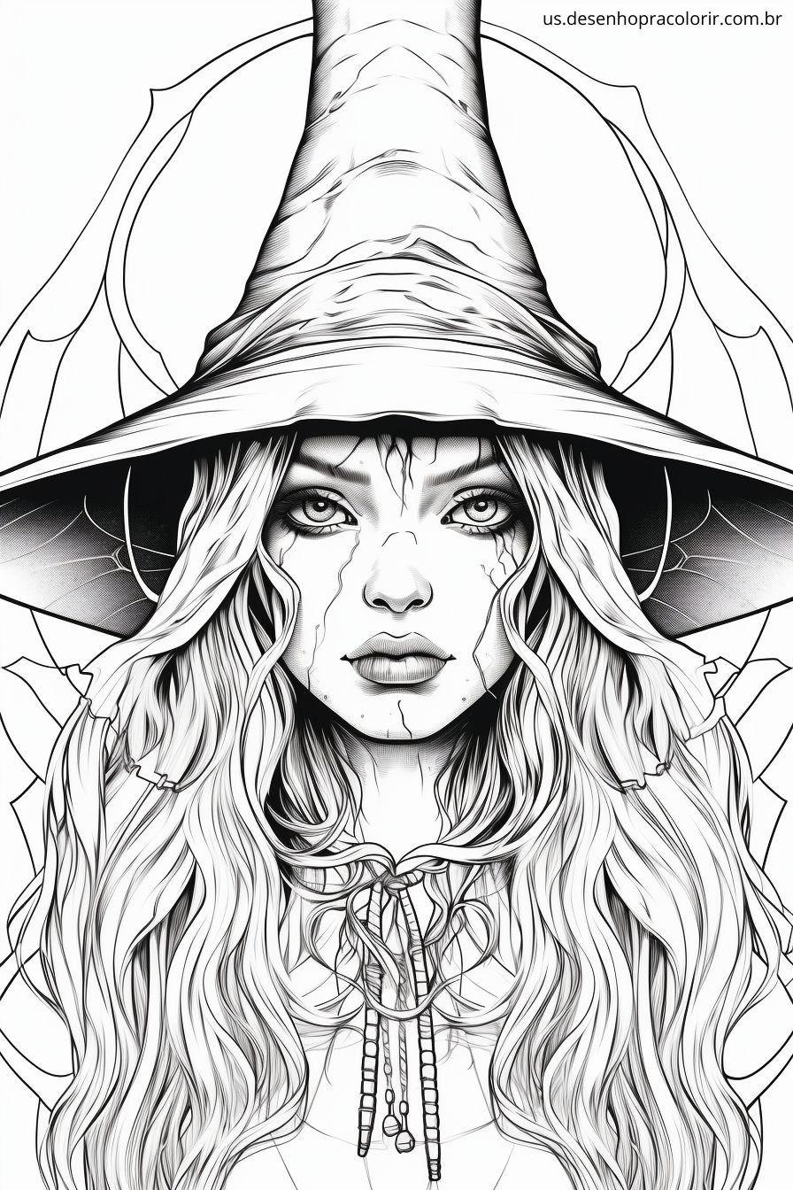 Witch Coloring Pages