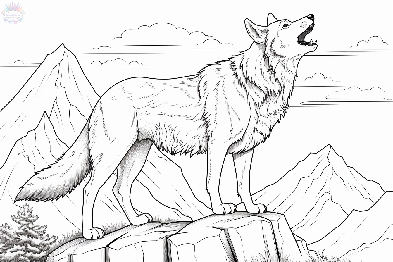 Wolf Coloring Pages