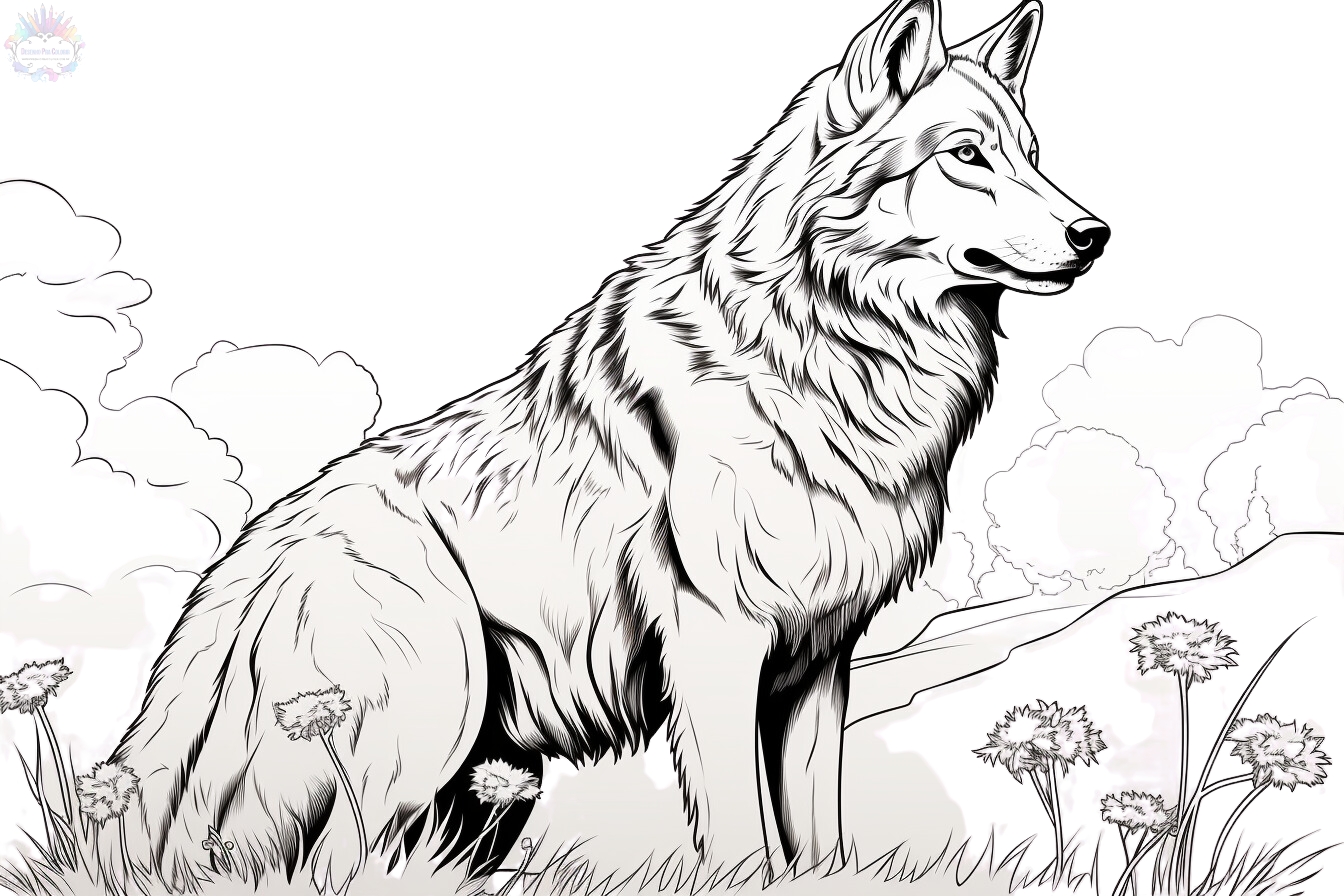 Wolf Coloring Pages