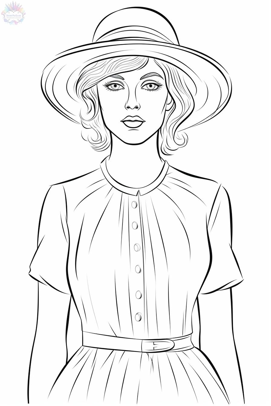 Woman Coloring Pages