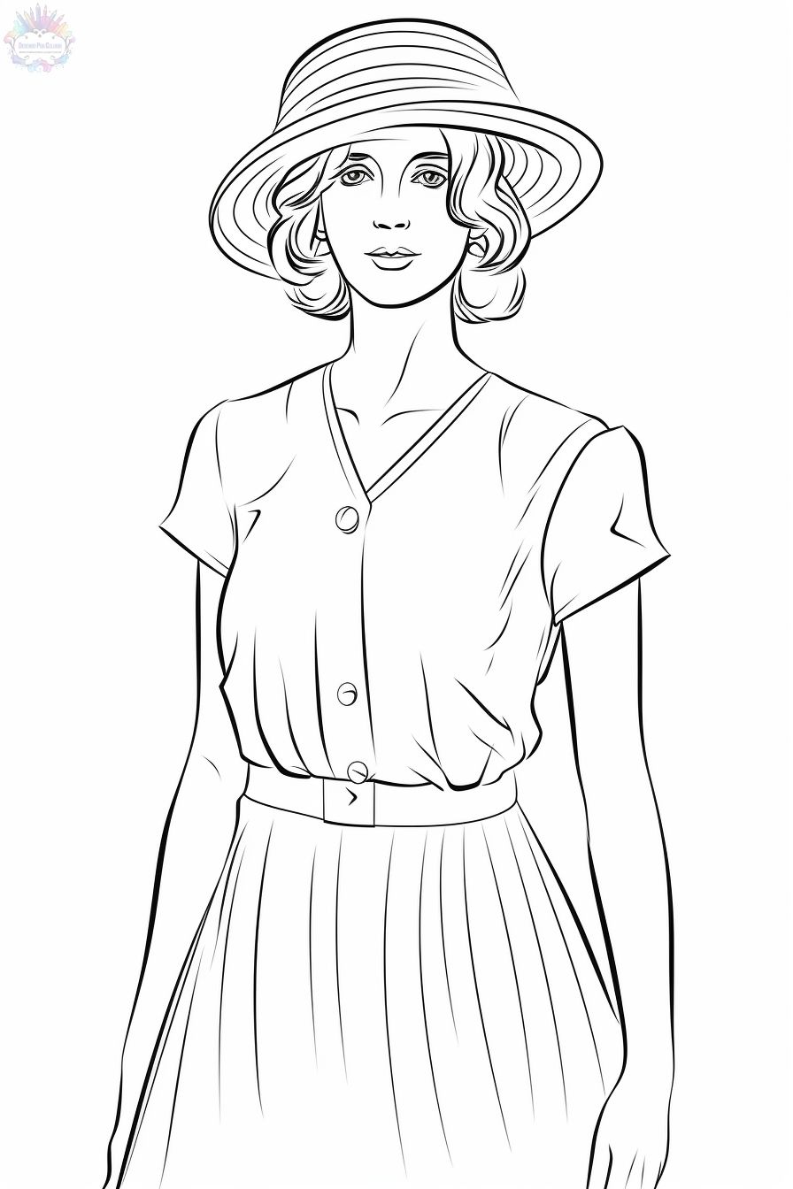 Woman Coloring Pages