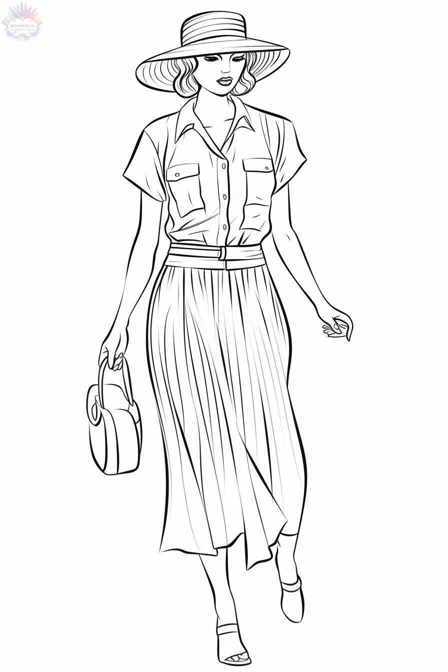 Woman Coloring Pages