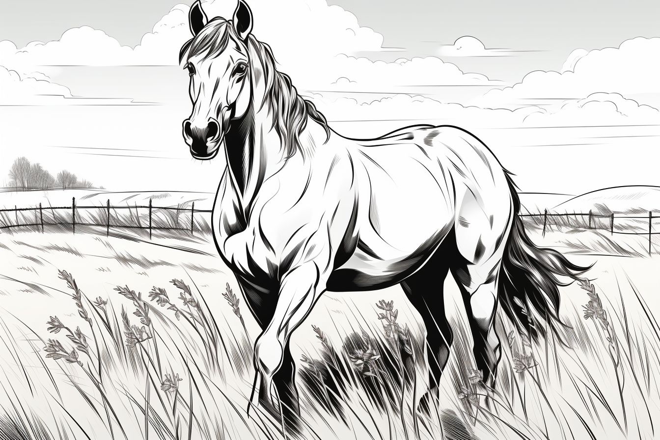 Caballos Para Colorear